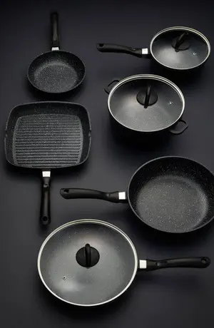 CUISINE::PRO® Stone™ 9-piece Cookware Set
