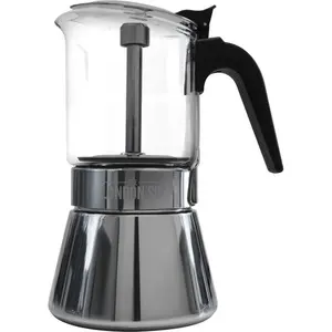 LONDON SIP Stainless Steel Espresso Maker - Clear