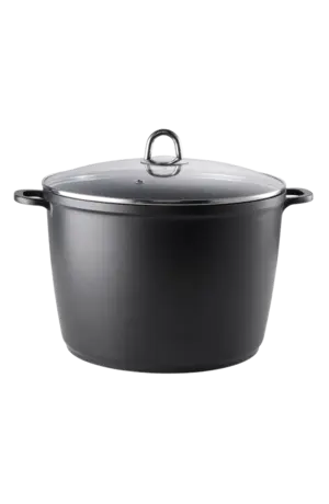 CUISINE::PRO® Granite Stockpot With Lid 11.4 Qt - Black