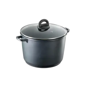 CUISINE::PRO® Stone™ 6.9 Qt Stockpot With Lid - Black