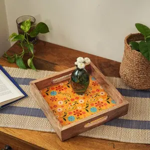 MELA ARTISANS Bloom Inlay Tray