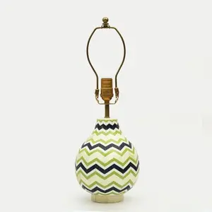 MELA ARTISANS Inlay Table Lamp - Chevron