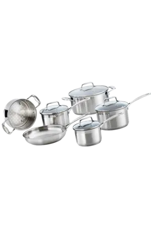 CUISINE::PRO® Iconix™ 10-piece Cookware Set - Silver
