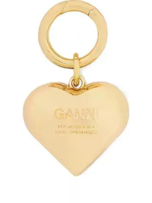 GANNI Heart Keyring - Gold