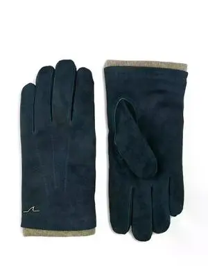 Paul & Shark Suede Gloves - Blue