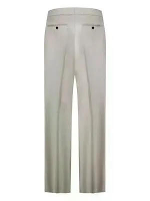 FRANZESE COLLECTION Pleated Capri Trousers - Neutrals