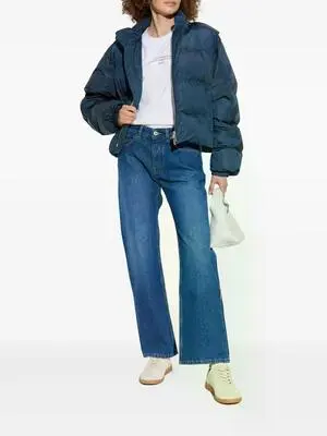 Off-White Arrow-print Padded Jacket - Blue