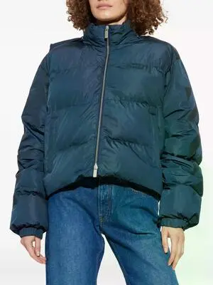 Off-White Arrow-print Padded Jacket - Blue