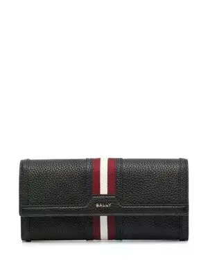 Bally Ribbon-detail Flap Wallet - Black
