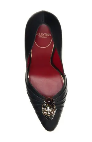 Valentino Garavani Panther Pointed-toe Pumps