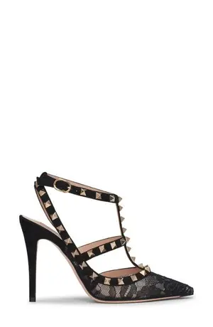 Valentino Garavani Rockstud Ankle Strap Pump