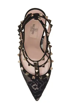 Valentino Garavani Rockstud Ankle Strap Pump