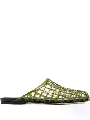 Vince Barcelona Caged Mules - Green