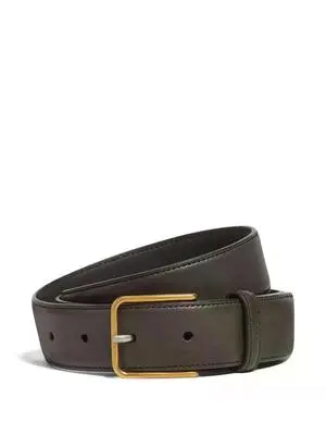 Zegna Leather Buckle Belt - Brown