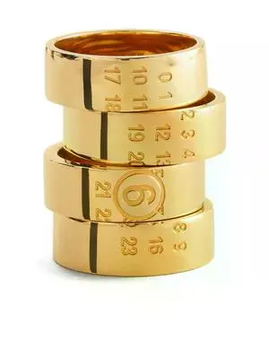 MAISON MARGIELA Engraved Stacked Rings