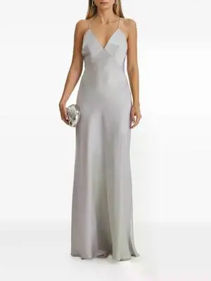 IL VOLO Muse Maxi Dress - Silver