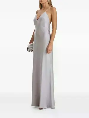 IL VOLO Muse Maxi Dress - Silver