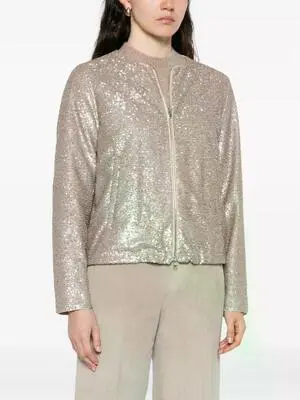Herno Sequin Embellished Jacket - Neutrals