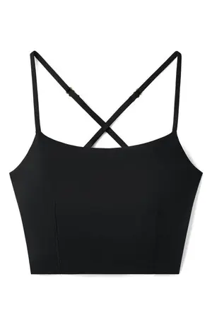 RHONE Powershine Longline Bra - Pure Black