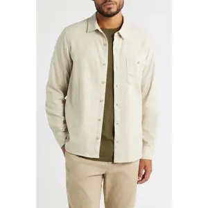 FREE FLY Seawool Flannel Button-up Shirt - Sandstone