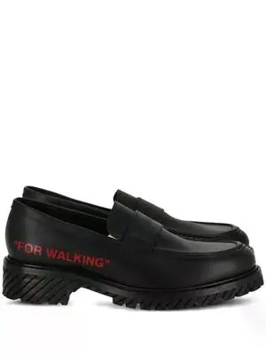 Off-white Printed Flats For Women