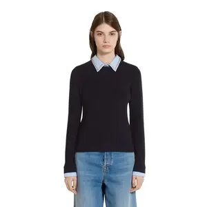 Gucci Wool Sweater With Crystal Embroidery