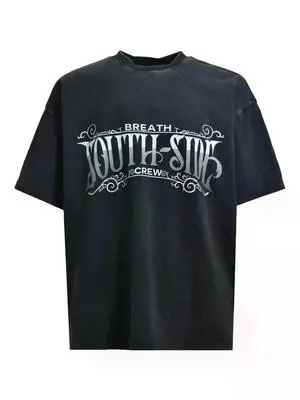 BREATH South-side Crew-neck T-shirt - Black