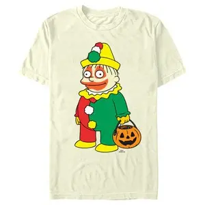 THE SIMPSONS Halloween Clown Ralph Graphic T-shirt - Beige