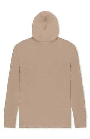 DALIX Ghost Hooded Long Sleeve Jersey Tee - Tan