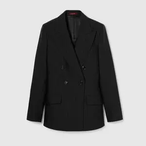 Gucci Pinstripe Wool Jacquard Double-breasted Jacket