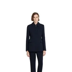 Gucci Light Crêpe Wool Jacket - Blue