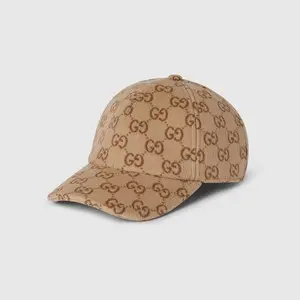 Gucci Gg Wool Baseball Cap - Brown