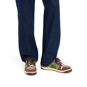 Gucci Screener Leather Sneaker - Brown