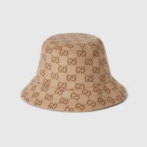 Gucci Gg Wool Bucket Hat - Beige