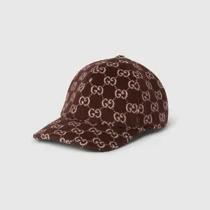 Gucci Gg Wool Baseball Cap - Brown