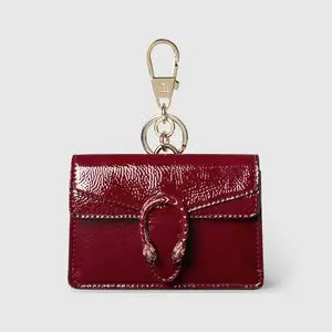 Gucci Keychain With Dionysus Motif Leather - Bordeaux