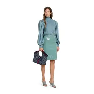 Gucci Giglio Small Tote Bag Gg Canvas - Blue
