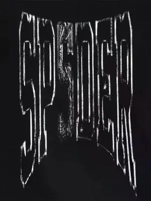 SP5DER Diffused Collegiate T-shirt - Black