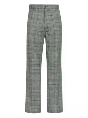 Amiri Checked Trousers - Grey
