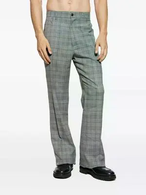 Amiri Checked Trousers - Grey