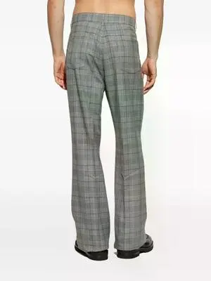 Amiri Checked Trousers - Grey