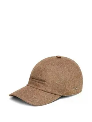 Zegna Cashmere Baseball Cap - Brown