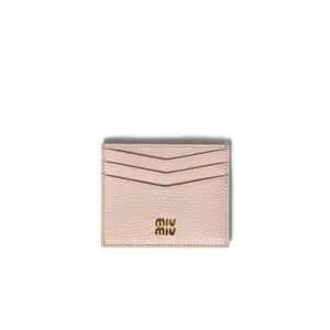 Miu Miu Leather Card Holder - Gem
