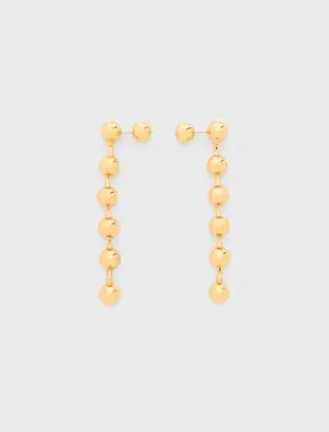 Maje Cascade Brass Earrings - Gold