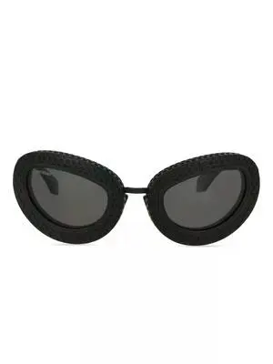 Off-White Oval-frame Sunglasses - Black