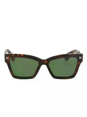 Off-White Tortoiseshell Tinted-lenses Sunglasses - Brown