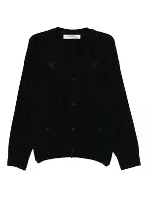 KIMHEKIM Heart-patch V-neck Cardigan