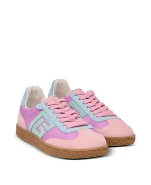 Balmain Swan Suede And Nylon Trainers - Multicolor