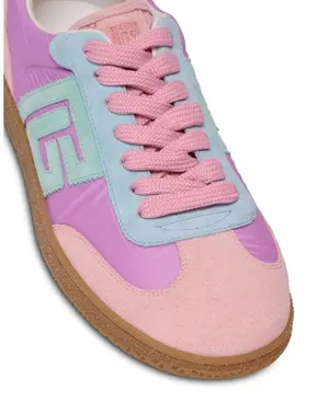 Balmain Swan Suede And Nylon Trainers - Multicolor