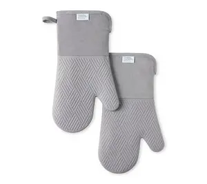 TOWN & COUNTRY Basketweave Oven Mitts 2-pack Set - One-color